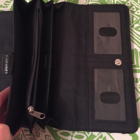 Safe Keeper | Bags | Safe Keeper Brand Long Black Trifold Wallet | Poshmark